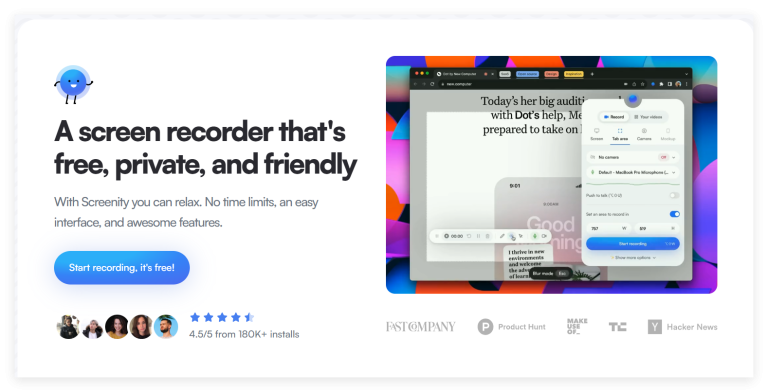 Screenity：开源、无限、私密的屏幕录制与标注神器 – Poixe Blog